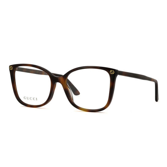 Gucci | Accessories | Gucci Cat Eye Eyeglasses Gg026o002 Shiny Havana ...